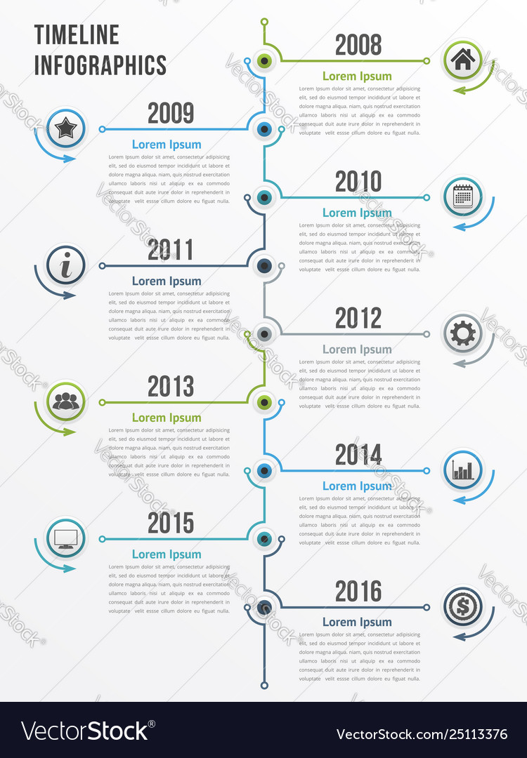 Timeline Royalty Free Vector Image - VectorStock