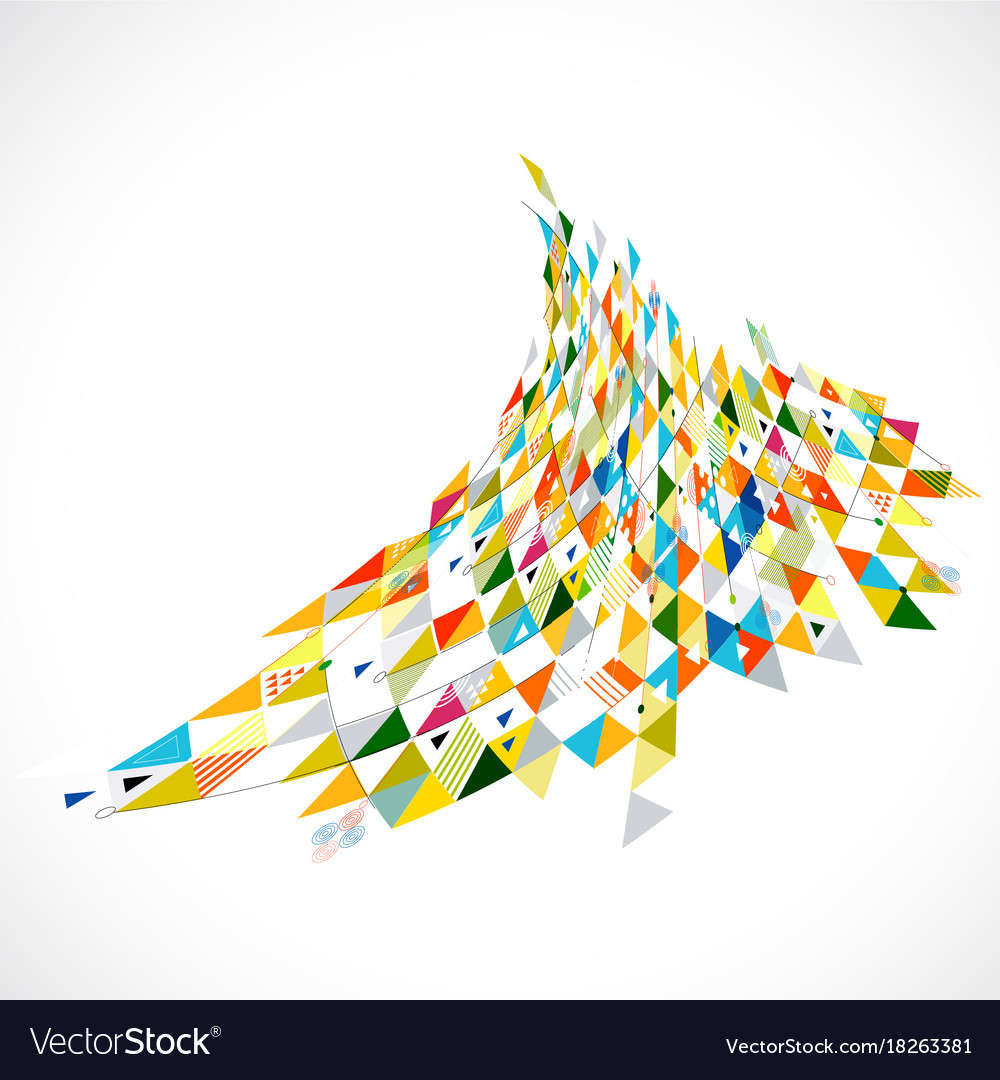 Abstract colorful and creative geometric Vector Image