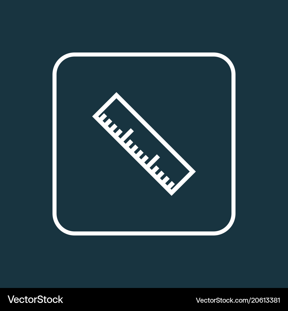 Measurement icon line symbol premium quality Vector Image