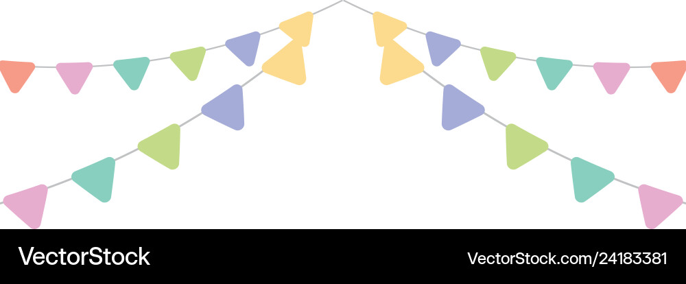 Party garlands hanging icon Royalty Free Vector Image