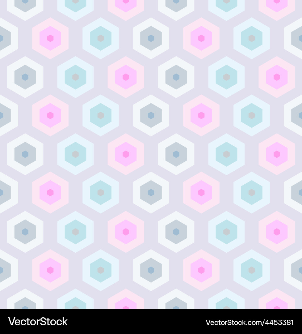 Seamless retro honeycomb pattern-2 Royalty Free Vector Image