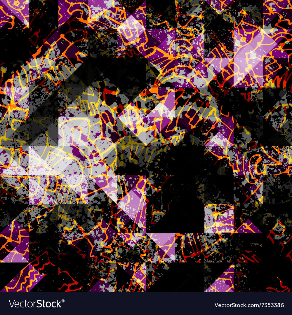 Abstract doodles pattern Royalty Free Vector Image