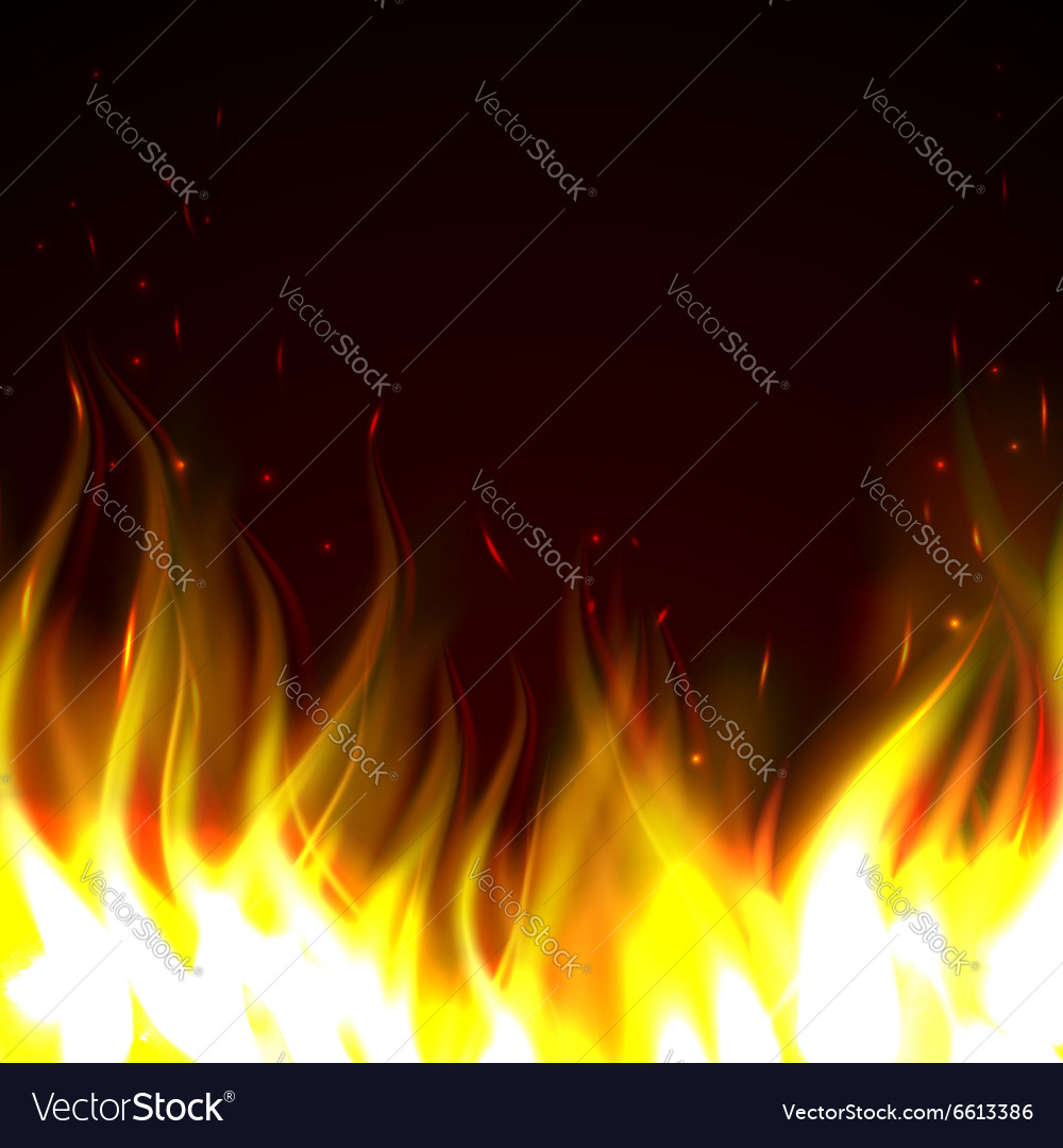 Background with fire Royalty Free Vector Image