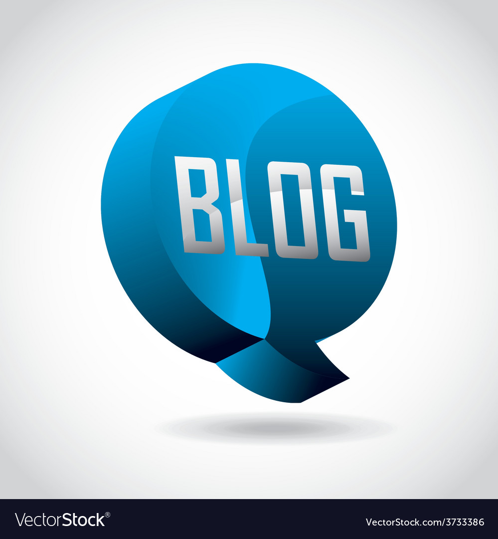 Blog template design Royalty Free Vector Image