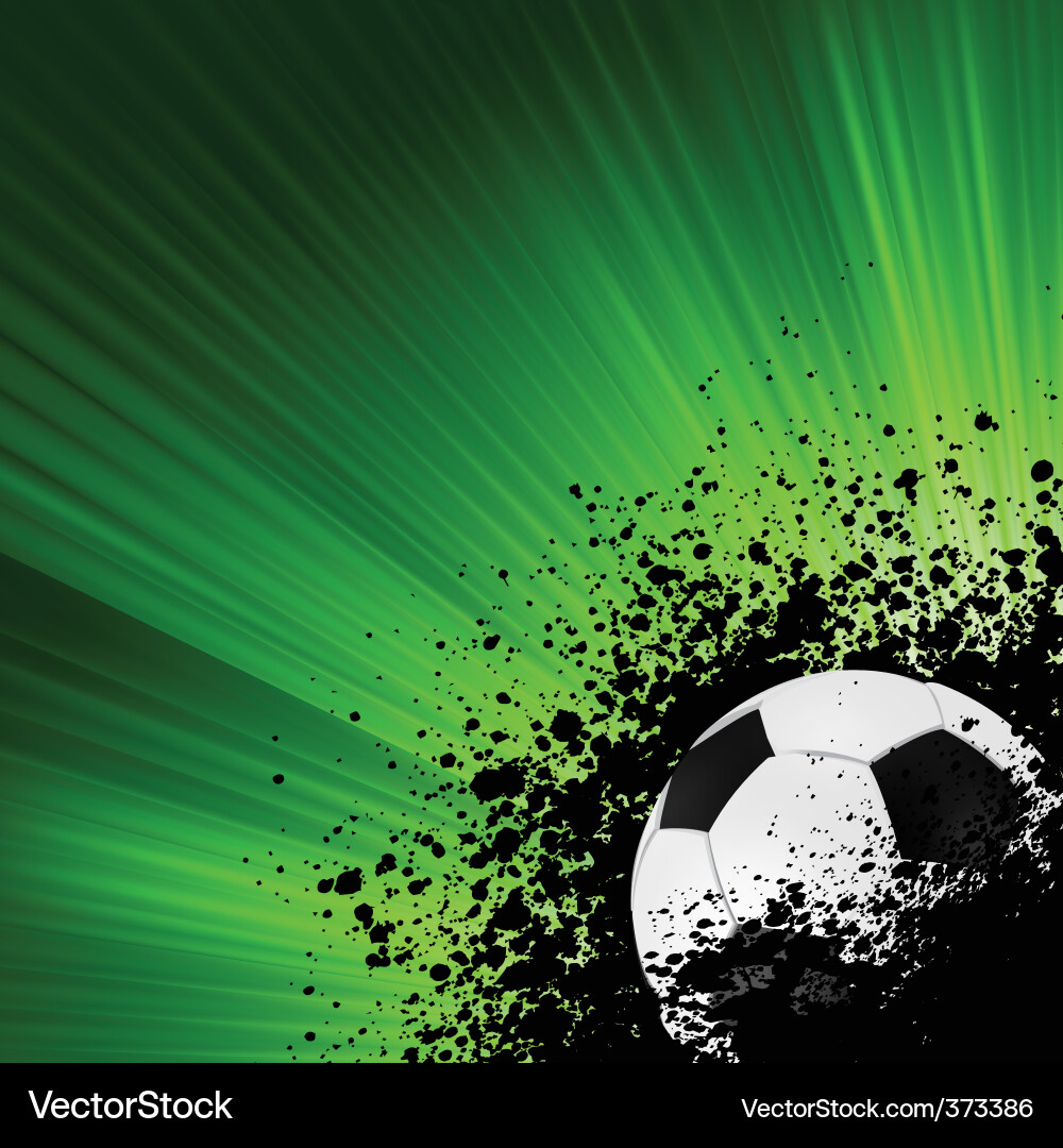 Grunge burst football poster Royalty Free Vector Image