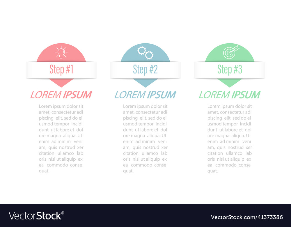 Infographics Visualization Of Business Data Vector Image