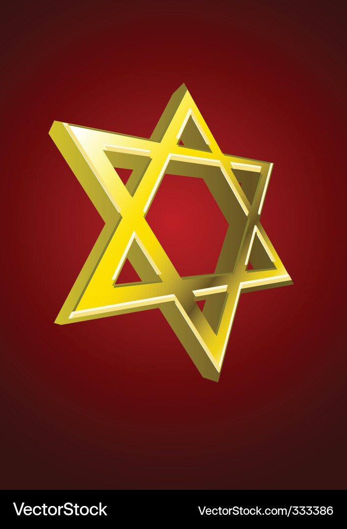 Jewish star Royalty Free Vector Image - VectorStock