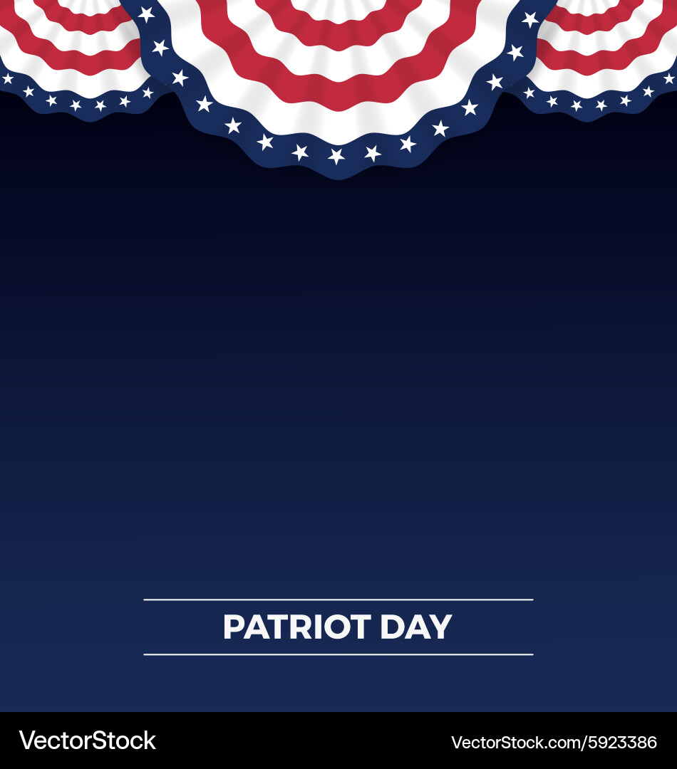Patriot day web banner and background design Vector Image