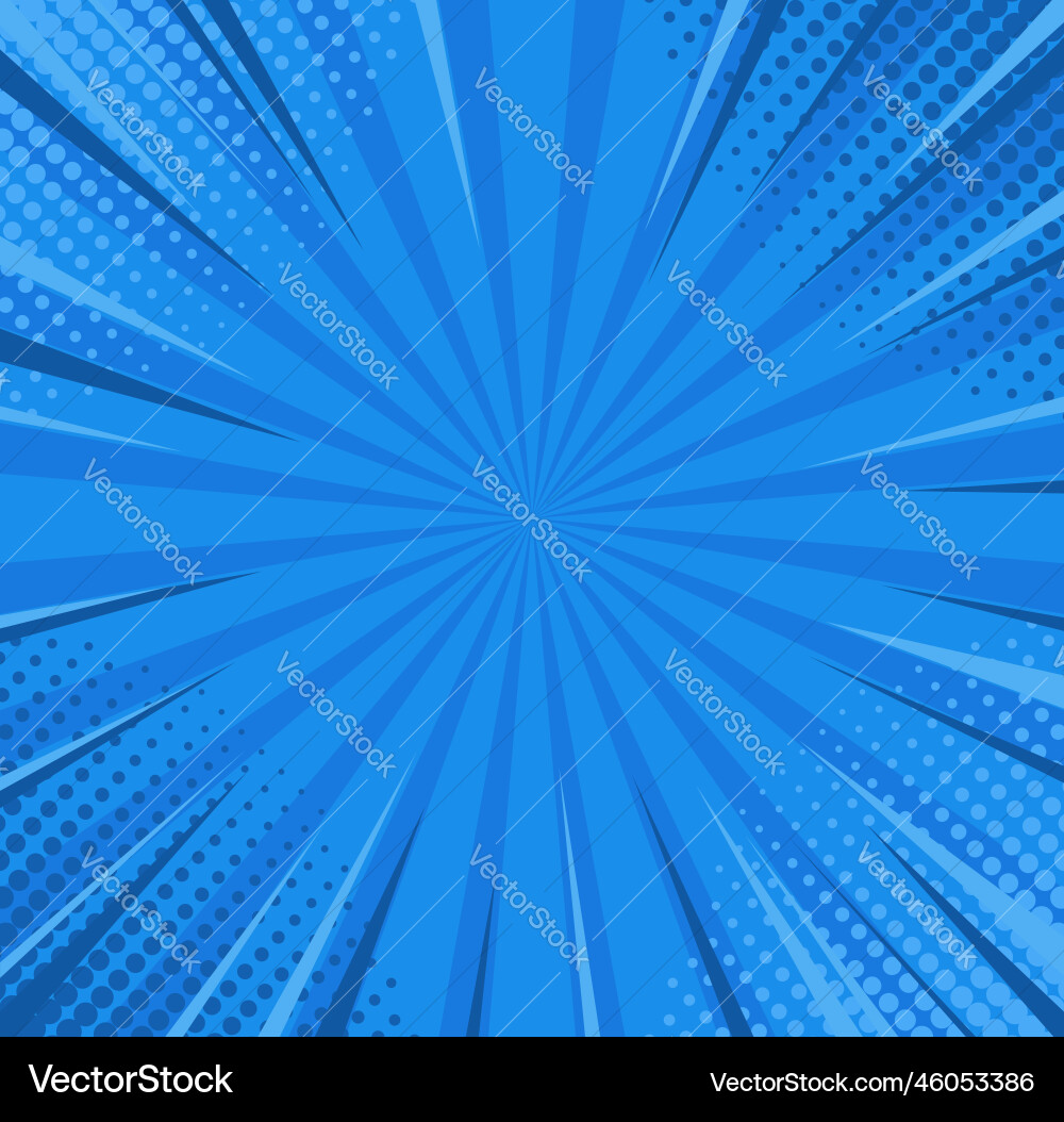 Retro comic style halftone square background Vector Image