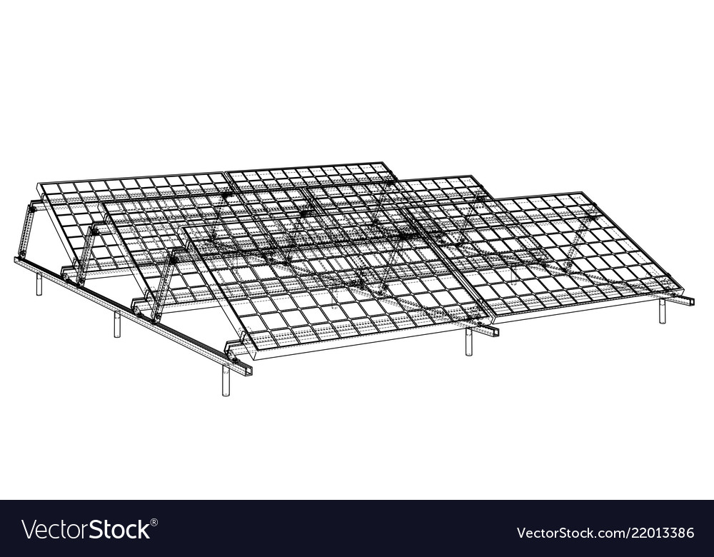 Solar panel concept Royalty Free Vector Image - VectorStock