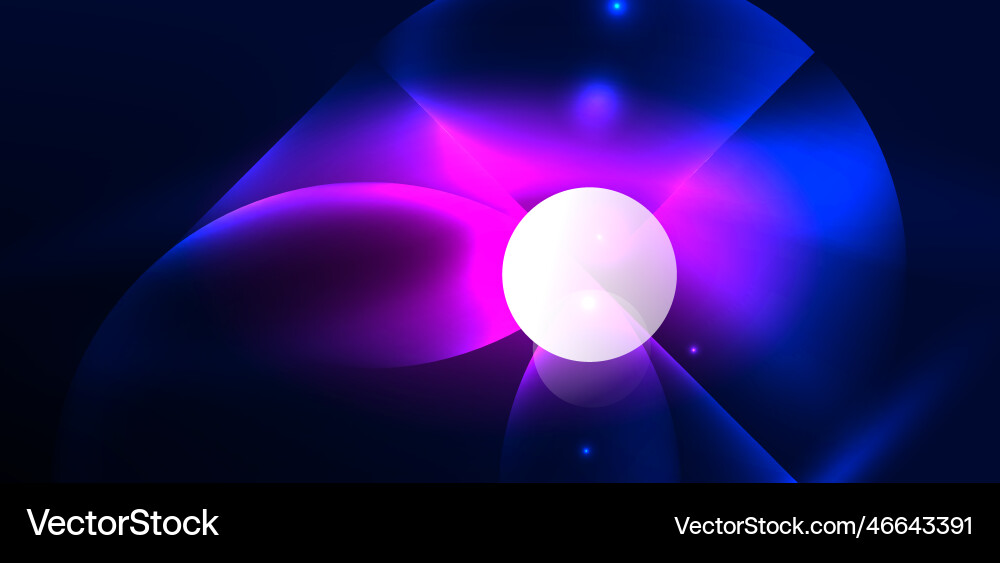 Abstract background shiny glowing neon color round