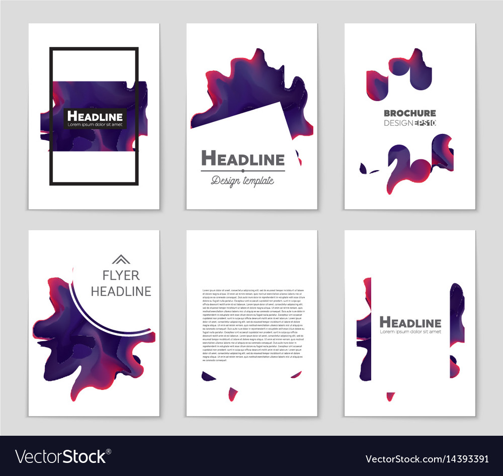 Abstract layout background set for art Royalty Free Vector