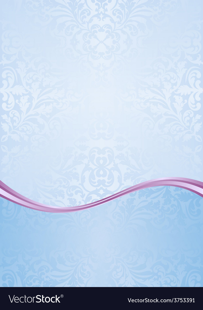 Blue background with decorative pattern Royalty Free Vector