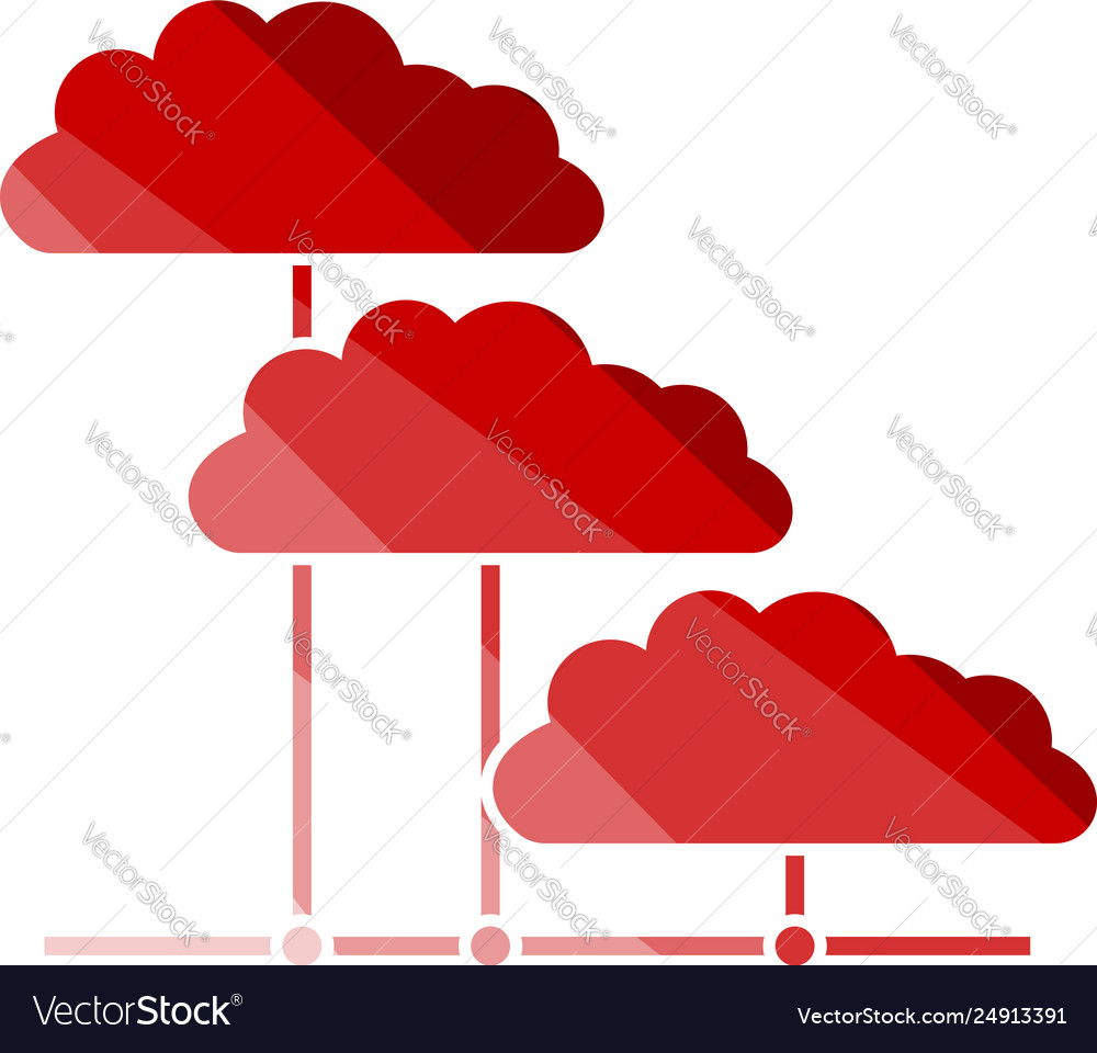 Cloud network icon Royalty Free Vector Image - VectorStock