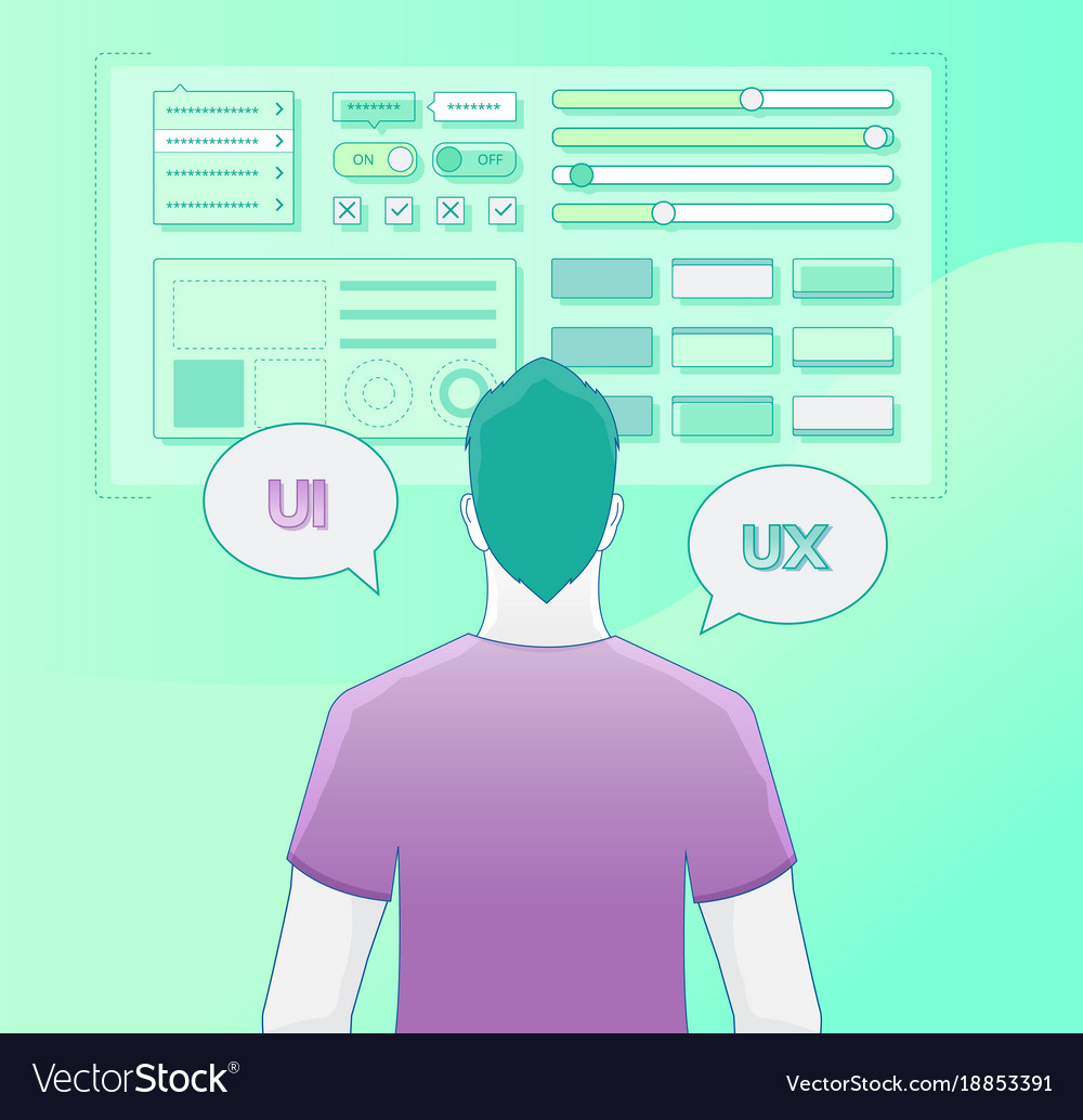 Design thinking process Royalty Free Vector Image