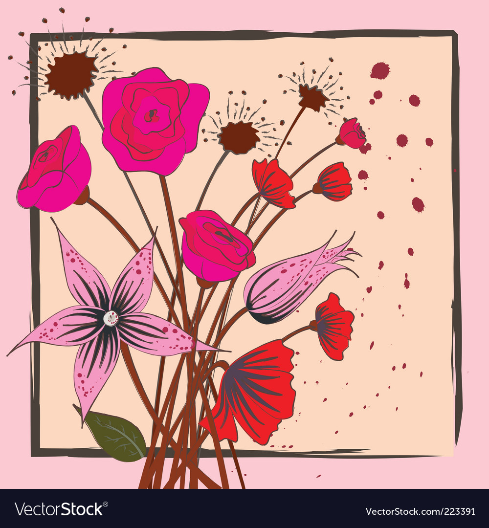 Flowers Royalty Free Vector Image - VectorStock