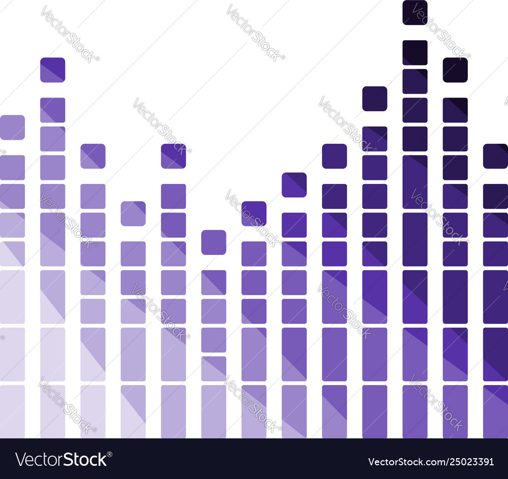 Graphic equalizer icon Royalty Free Vector Image
