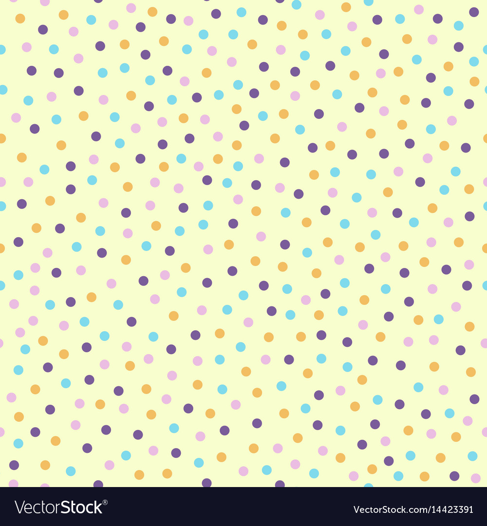 Multicolor polka dot pattern seamless dot Vector Image
