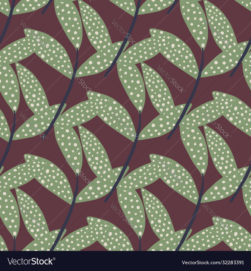 Seamless pattern with random green dotted Vector Image