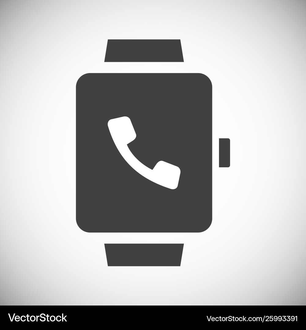 Smart watch related icon on background for graphic