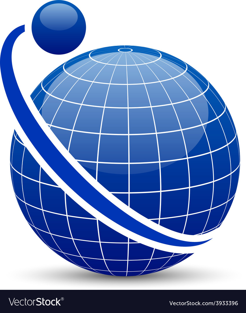 Abstract globe icon Royalty Free Vector Image - VectorStock