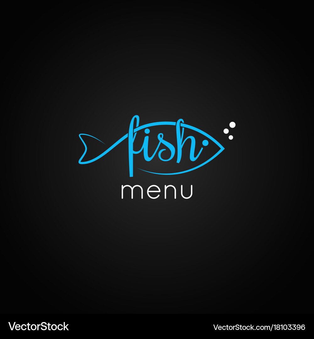 Fish seafood design background Royalty Free Vector Image