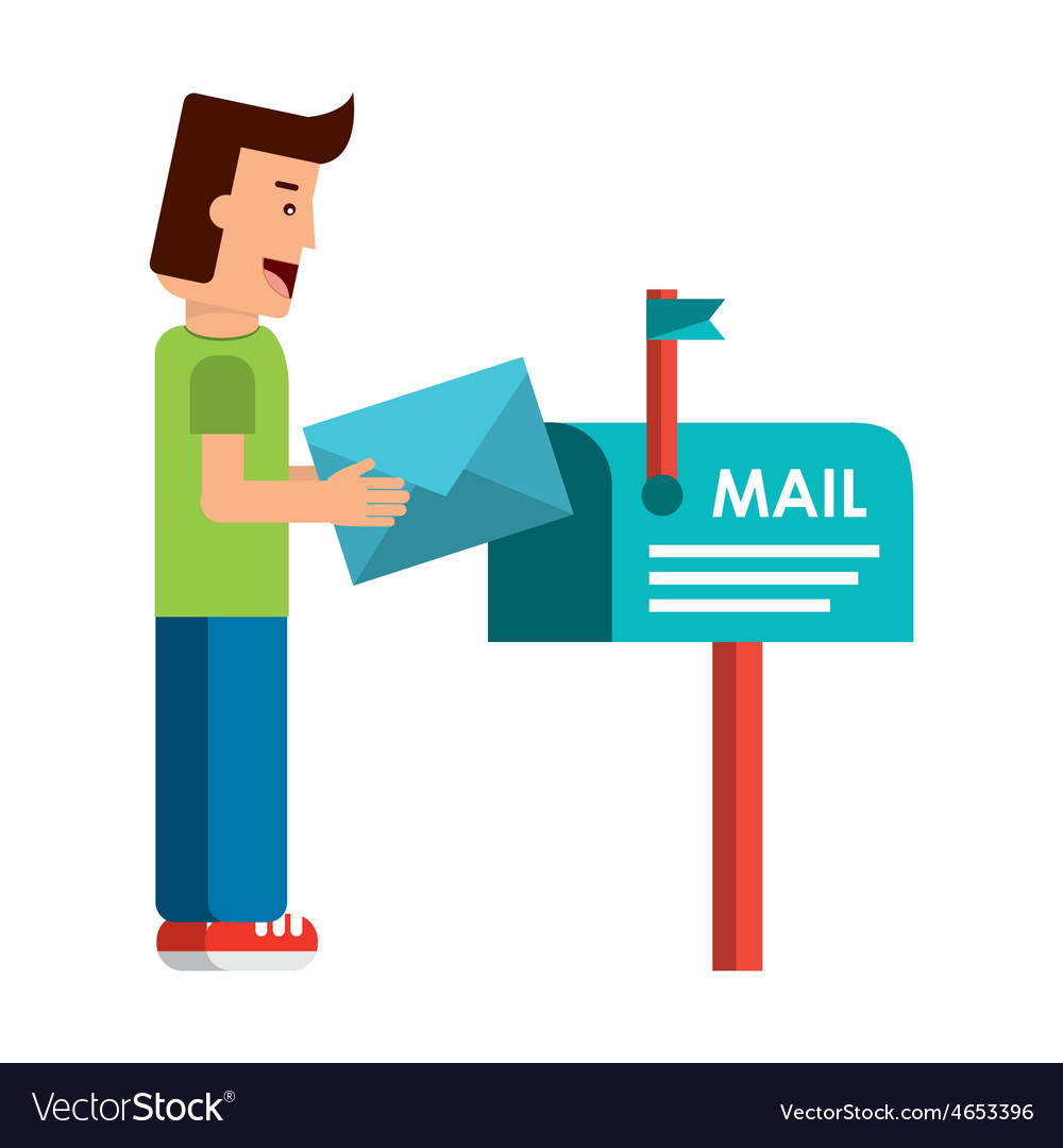 Mail concept Royalty Free Vector Image - VectorStock