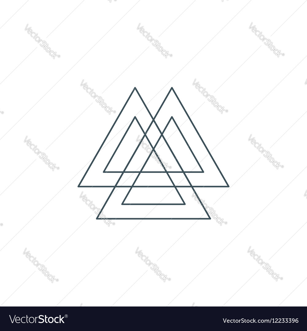 Valknut Royalty Free Vector Image - VectorStock