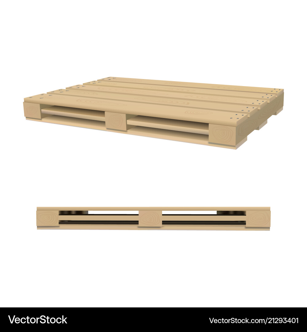 3d image of pallets Royalty Free Vector Image - VectorStock