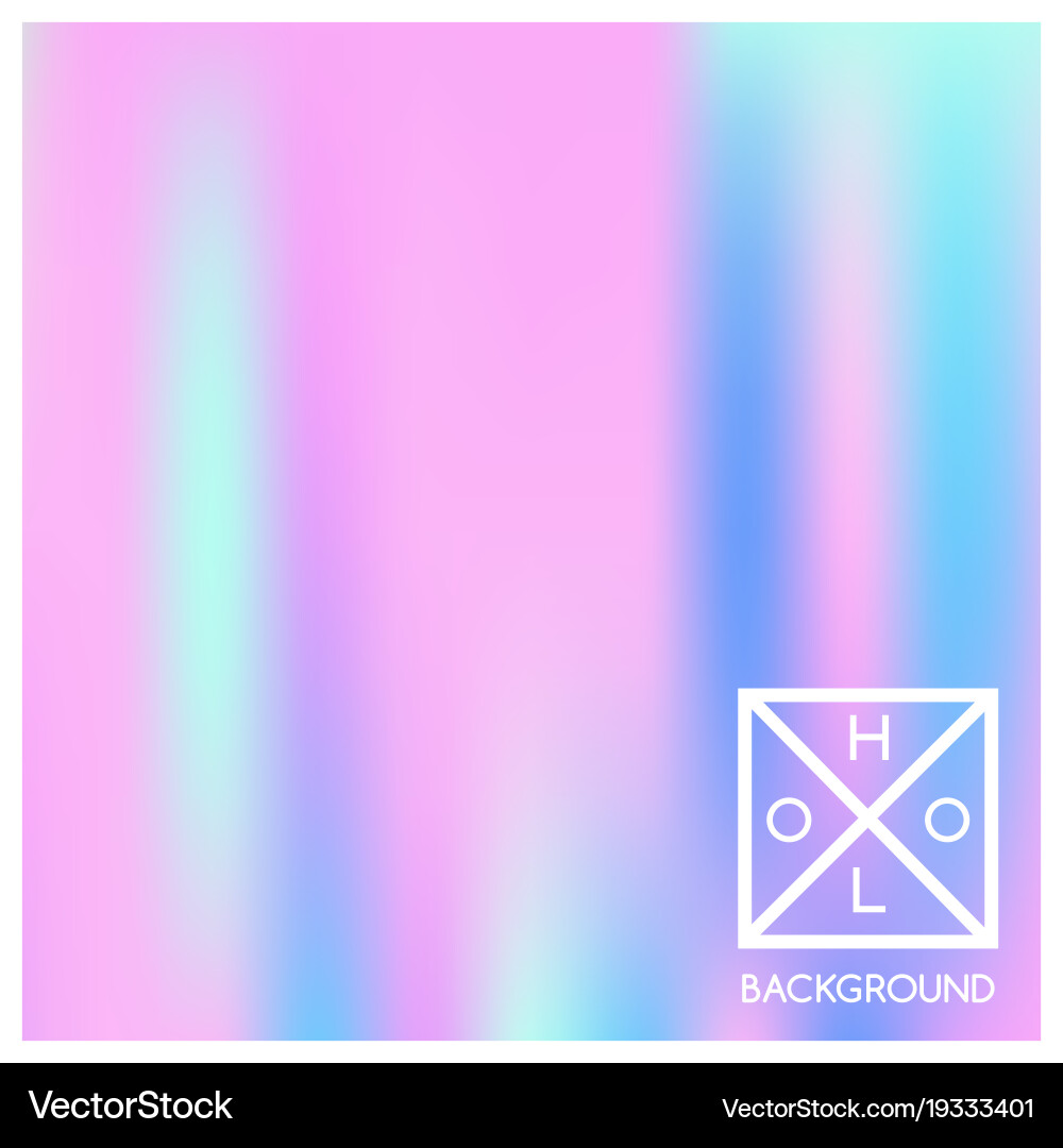 Holographic background holo sparkly cover Vector Image