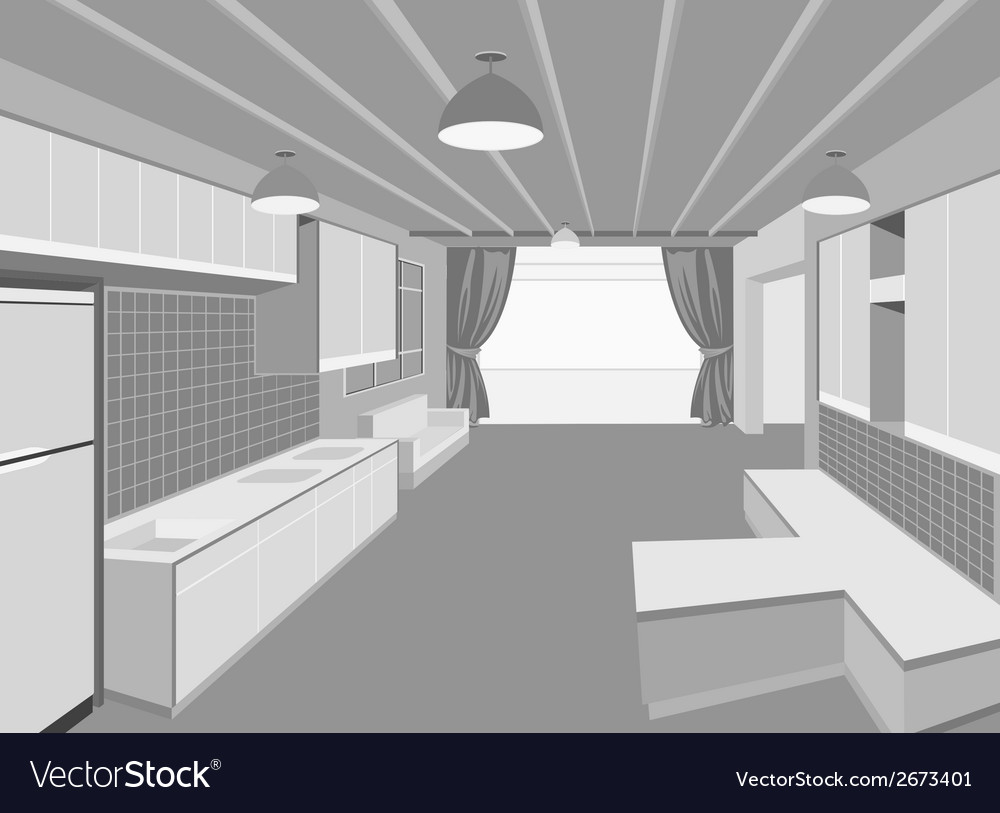 Kitchen Royalty Free Vector Image - VectorStock