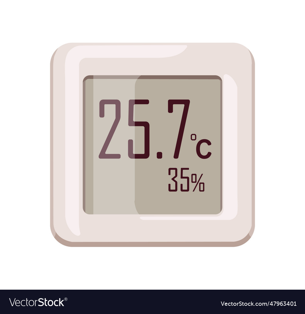 Temperature And Air Humidity Sensor Digital Vector Image