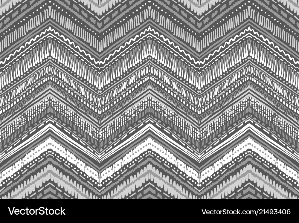 Abstract ikat and boho style handcraft fabric Vector Image