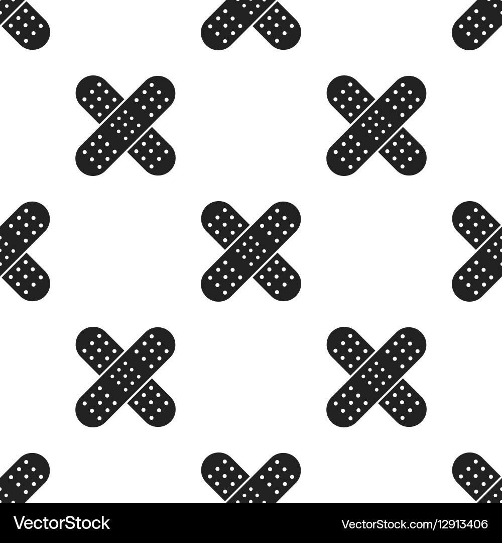 Adhesive plaster icon in black style isolated Vector Image