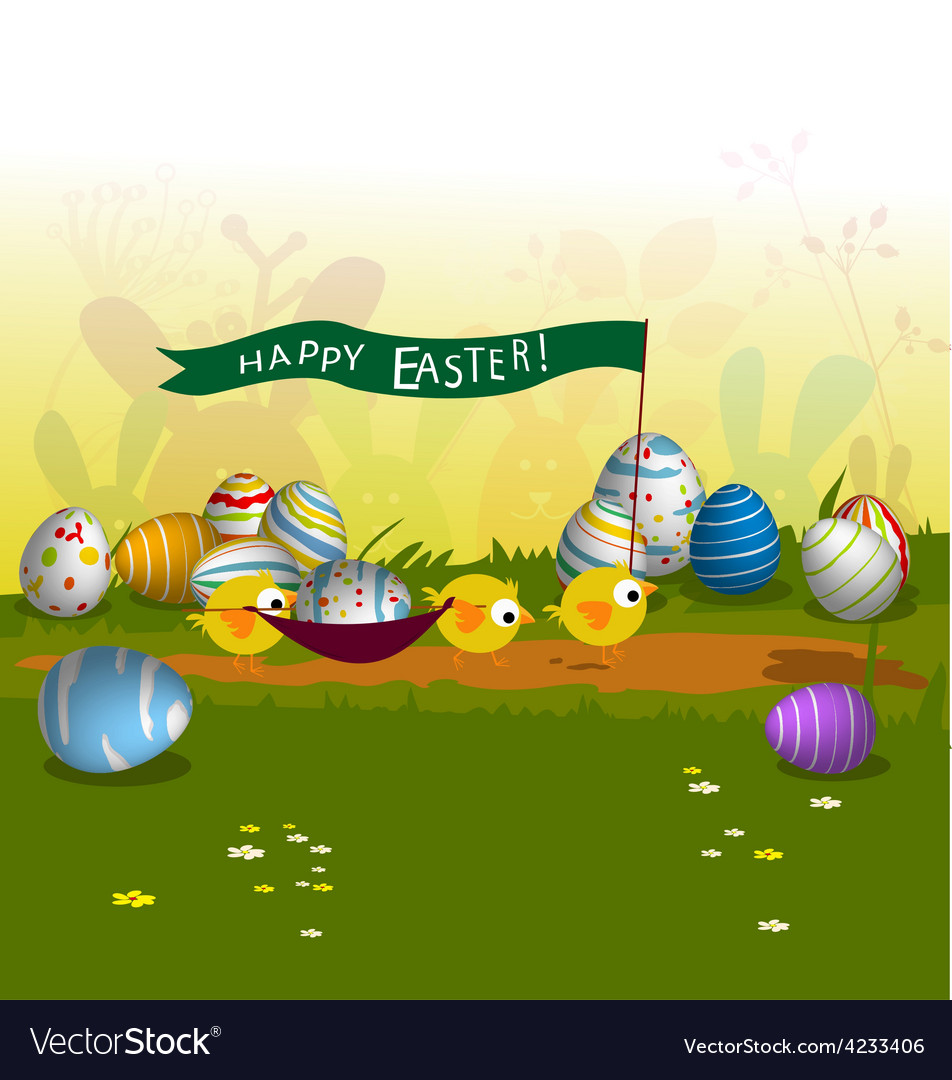Happy easter Royalty Free Vector Image - VectorStock
