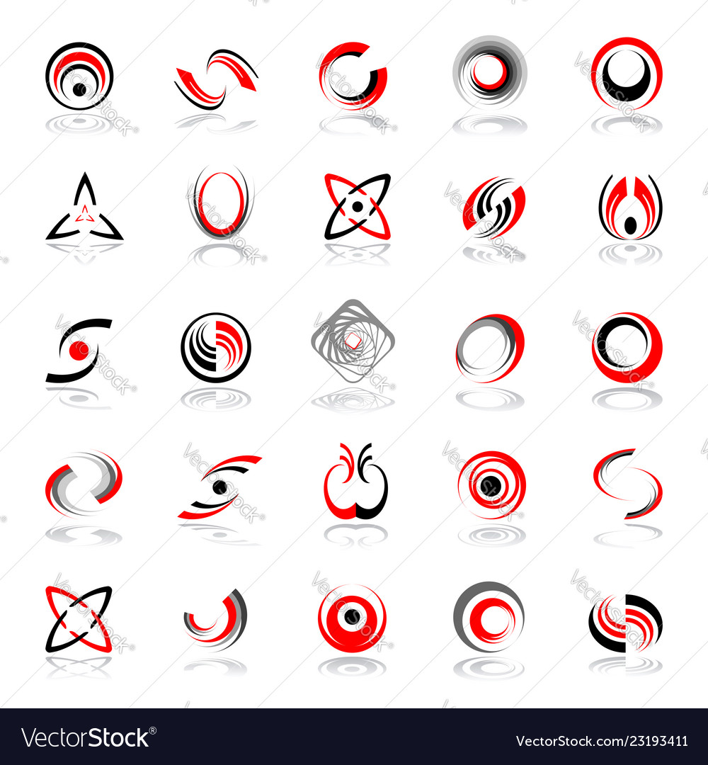 Design elements set Royalty Free Vector Image - VectorStock