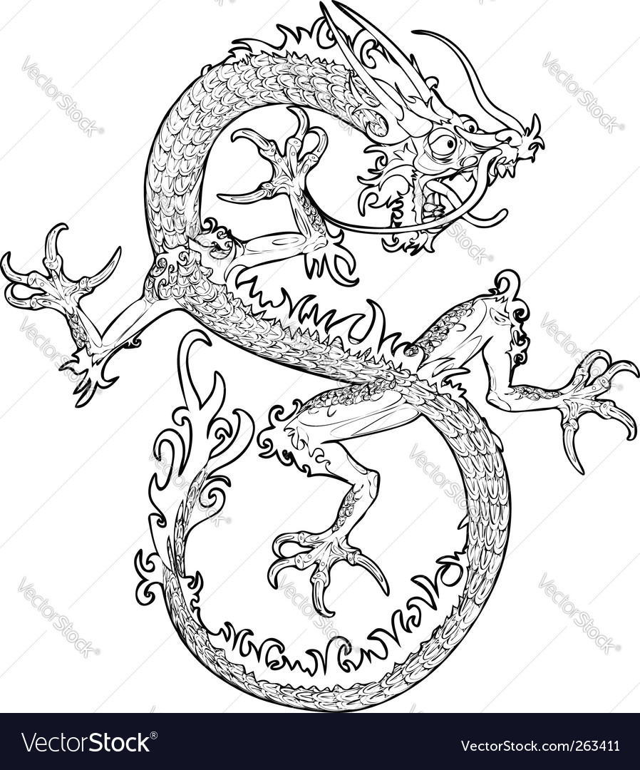 Dragon Royalty Free Vector Image - VectorStock