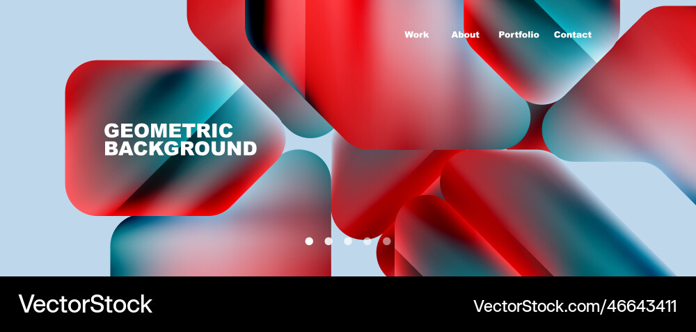 Geometric fluid shapes with liquid colors abstract