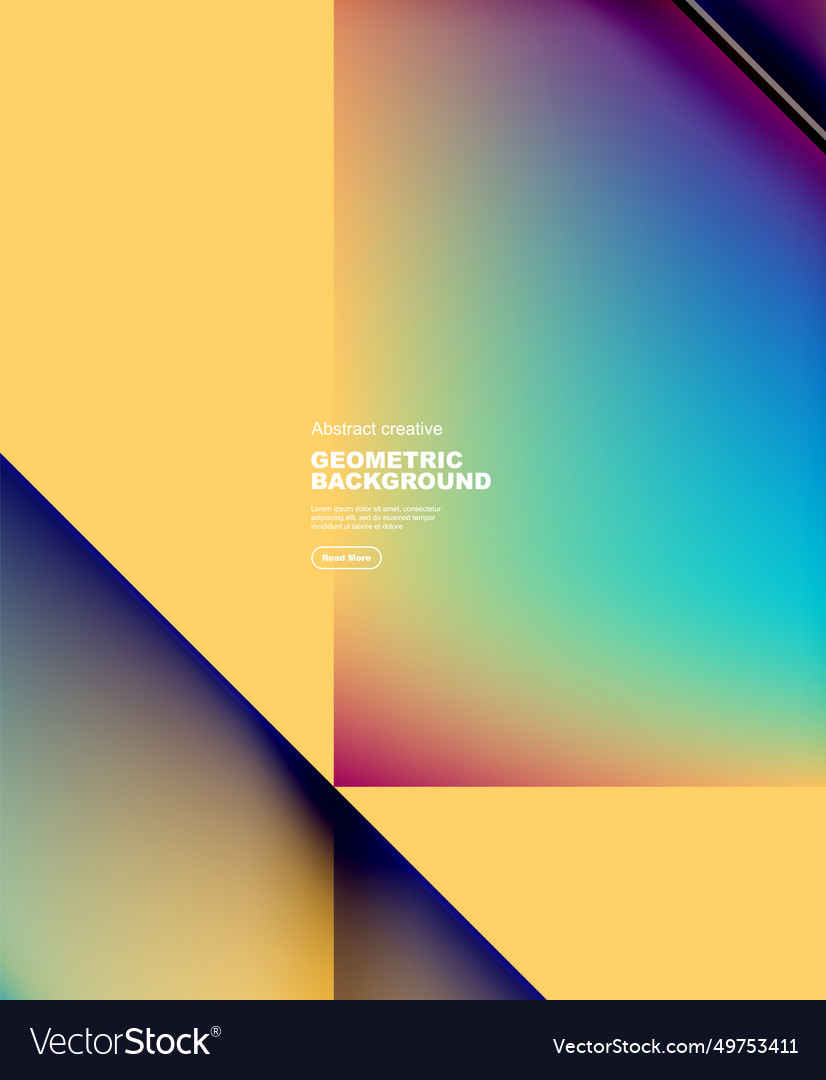 Gradient triangles abstract background Royalty Free Vector