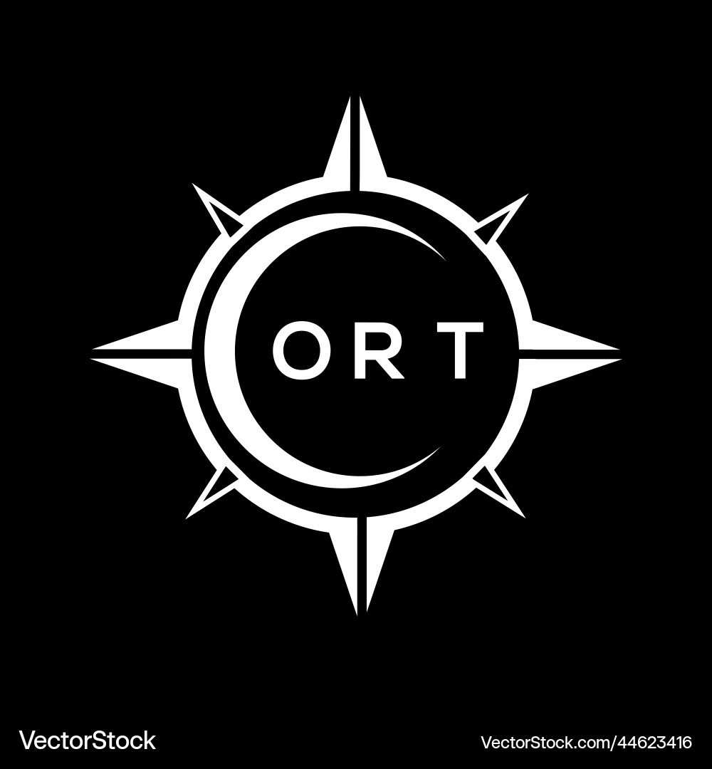 Ort abstract technology circle setting logo Vector Image
