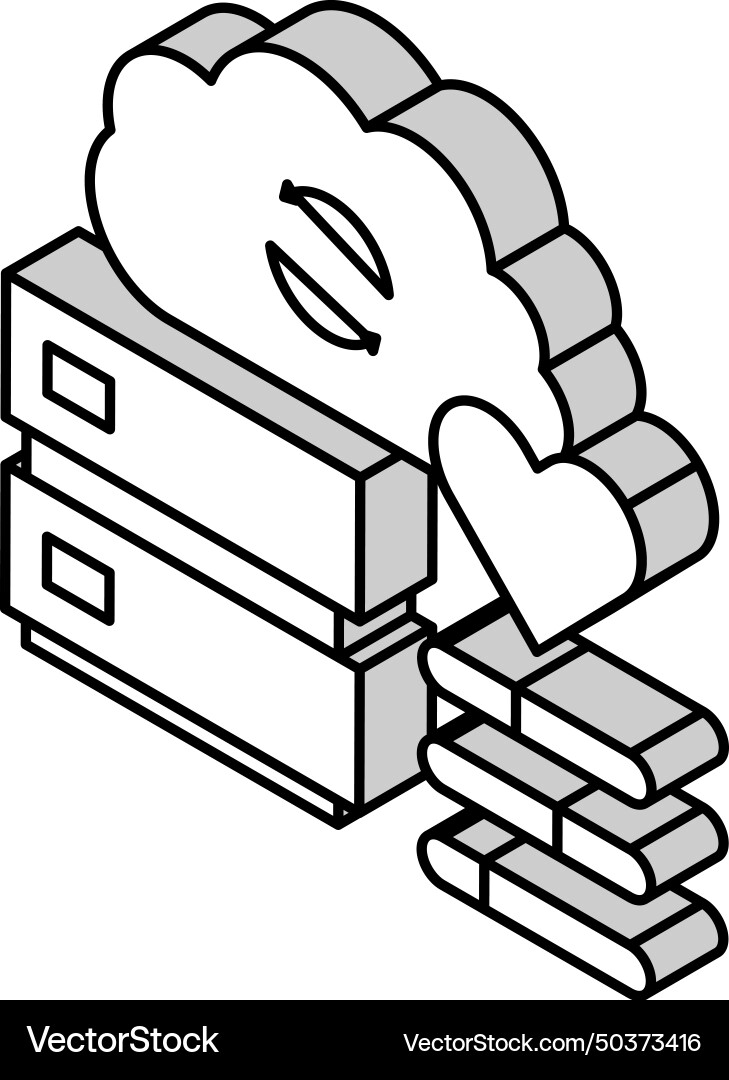 Smart healthcare isometric icon Royalty Free Vector Image