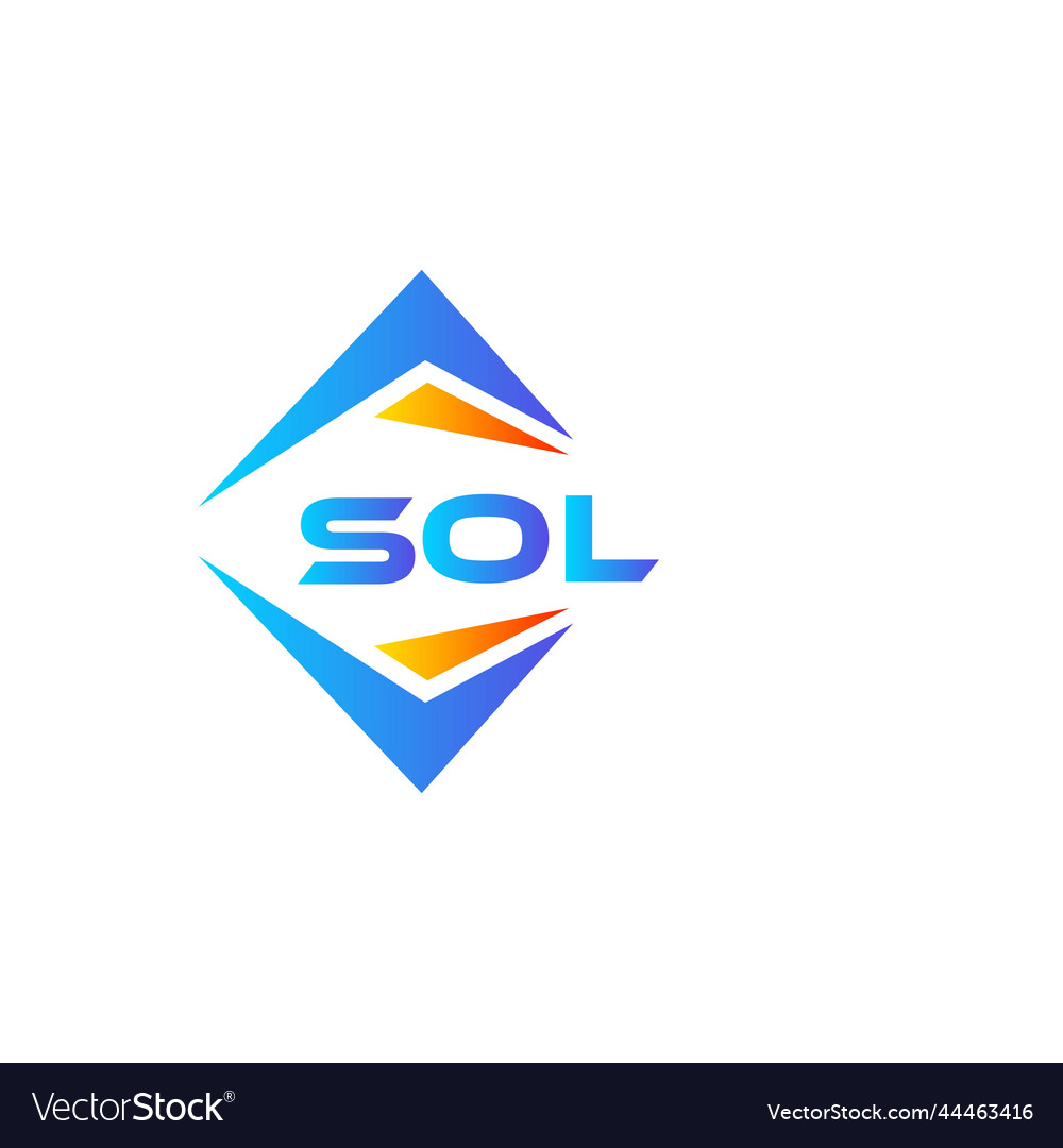 Sol abstract technology logo design on white Vector Image Sol abstract technology logo design on white Vector Image