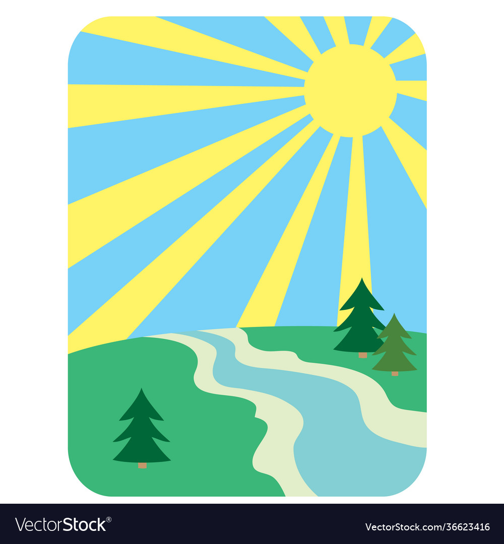 Valley Royalty Free Vector Image - VectorStock