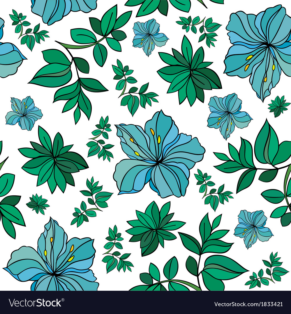 Abstract flowers background Royalty Free Vector Image