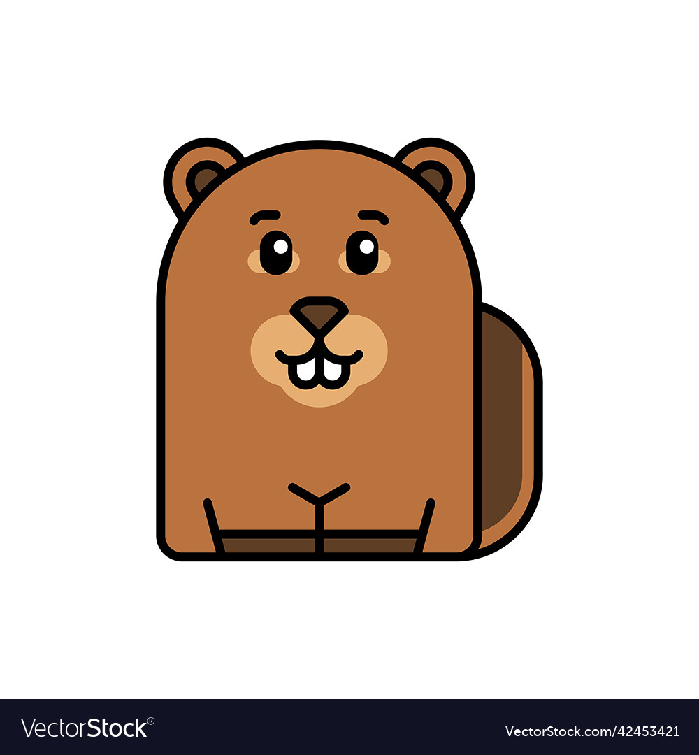 Beaver icon Royalty Free Vector Image - VectorStock