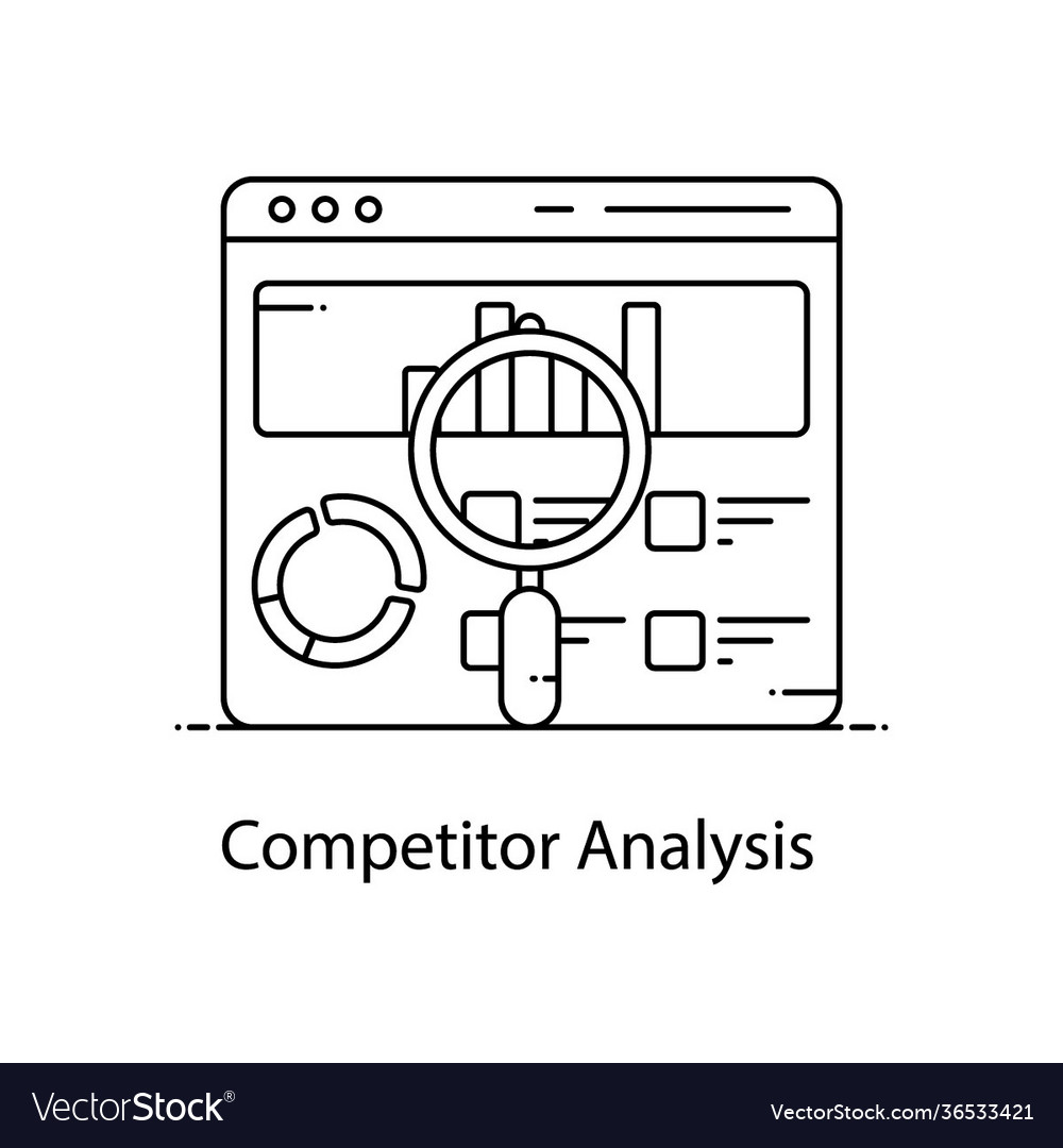 Competitor analysis Royalty Free Vector Image - VectorStock