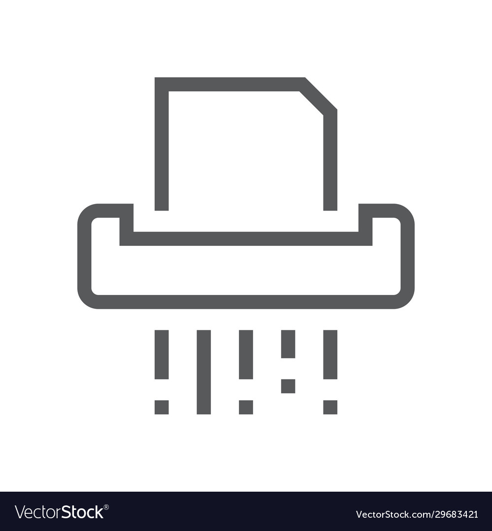 Destroy document icon Royalty Free Vector Image