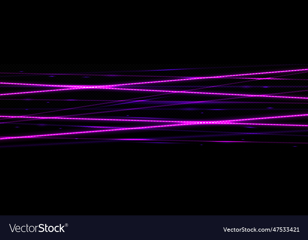 Laser beams neon light lines effect Royalty Free Vector