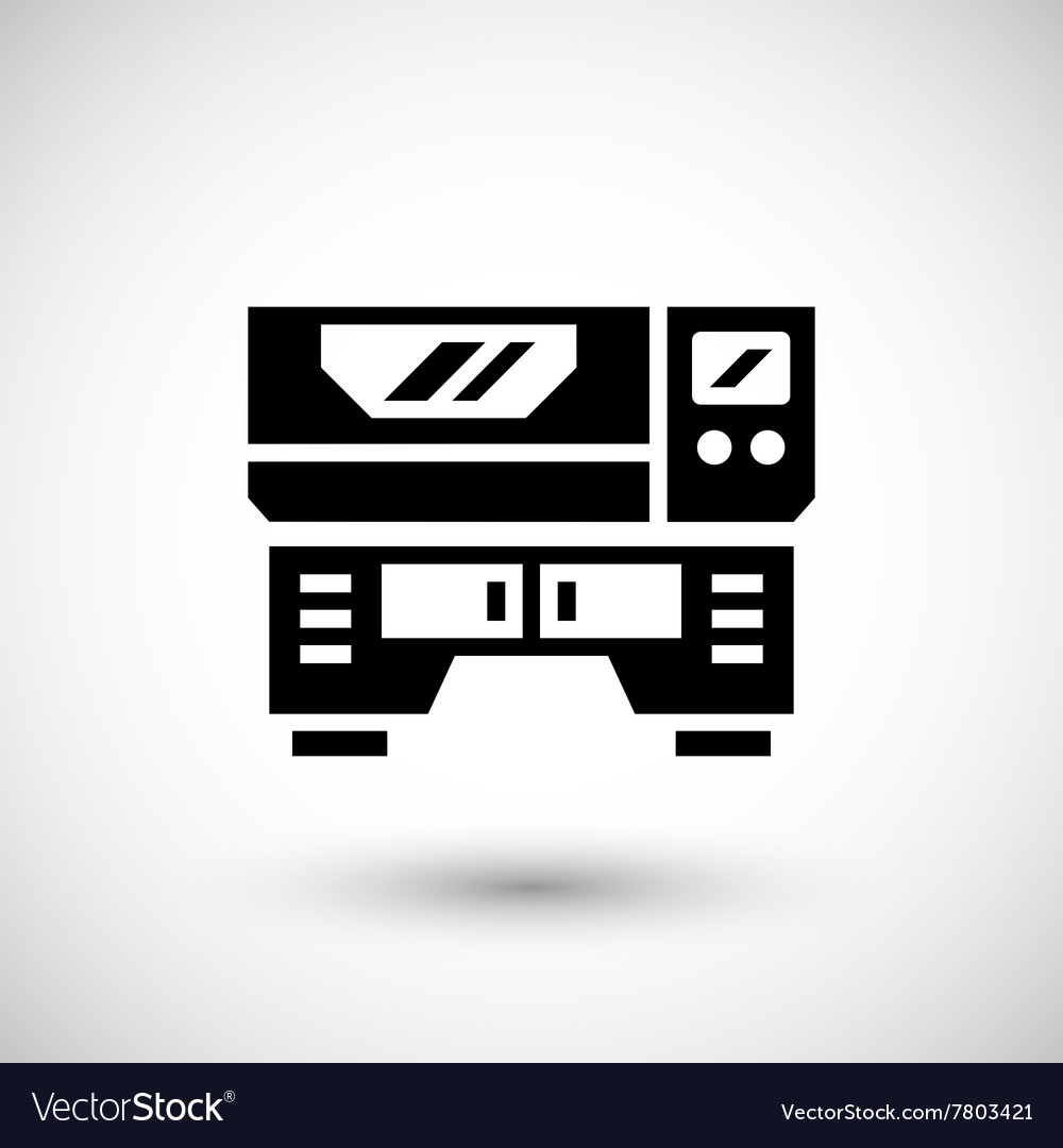 Laser machine icon Royalty Free Vector Image - VectorStock