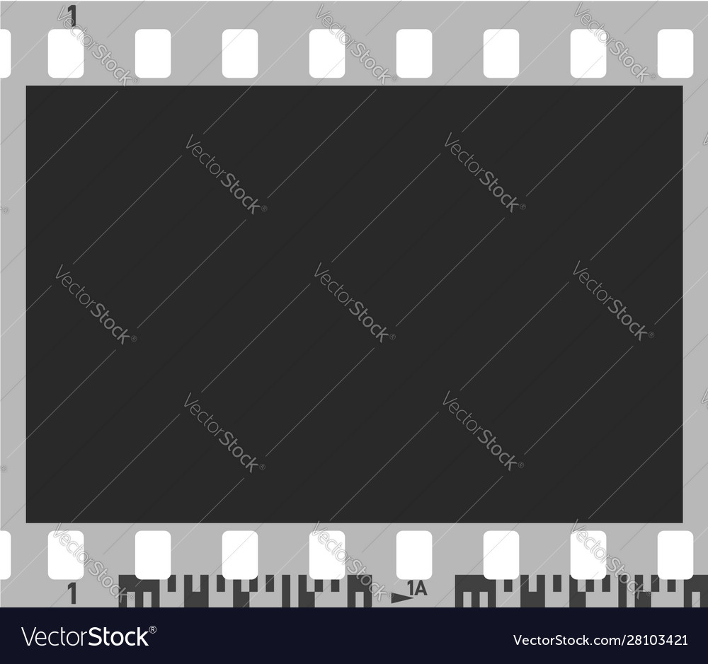 One photo camera blank frames camera roll Vector Image